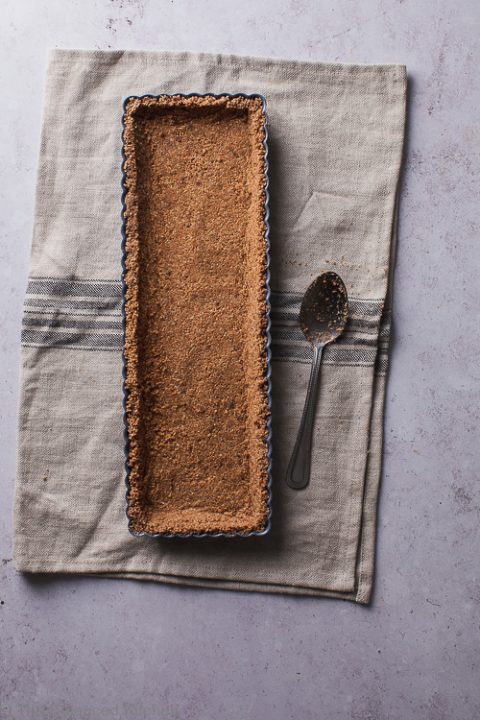 Almond Biscuit Base Tart with Creamy Chocolate Filling - The Balanced ...